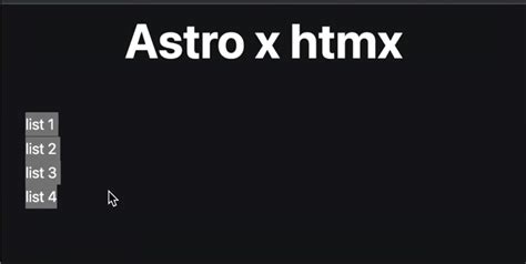 load an html partial in astro using htmx