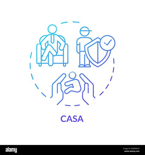 Casa Blue Gradient Concept Icon Stock Vector Image And Art Alamy