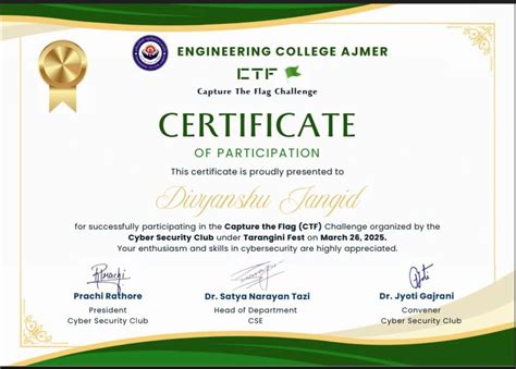 Ctfchallenge Cybersecurity Ctfwarrior Tarangini2025 Divyanshu Jangid