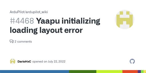 Yaapu Initializing Loading Layout Error · Issue 4468 · Ardupilot