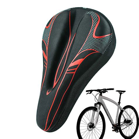 ₩15457에서 안장 안장 덮개 3d 타일 젤 자전거 쿠션 통기성 부드러운 두꺼운 산악 자전거 시트 사이클링 액세서리 0130