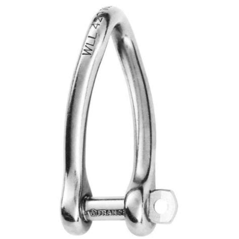 Wichard Captive Pin Twisted D Shackle 5mm Ragged Edge
