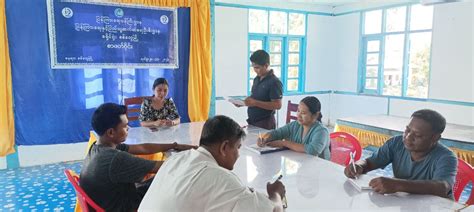 စစ်တွေခရိုင်၊ လူထုအခြေပြုဗဟိုဌာန Community Centre ခန်းမ၌ စာဖတ်ဝိုင်းပ