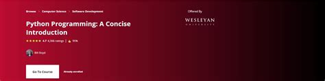 Python Programming A Concise Introduction By Wesleyan University Python Programming A Concise