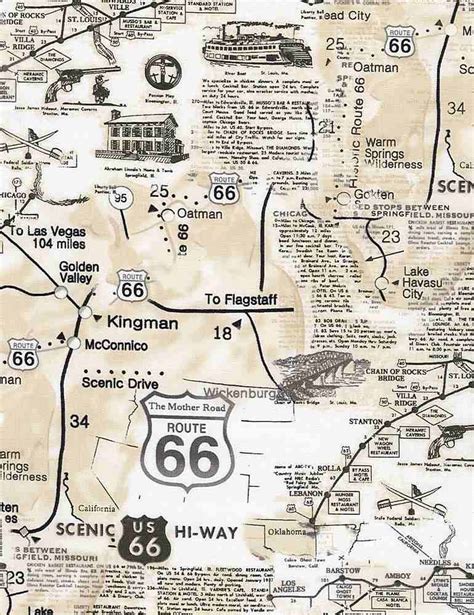 Route 66 Map Printable