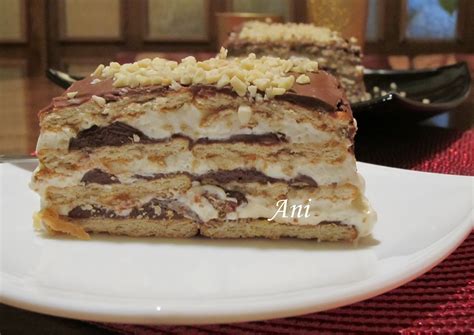 Готварската книга на Ани Бисквитена торта с Нутела и маскарпоне