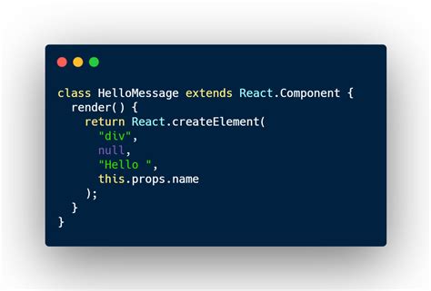React Component Without Jsx Only Javascript