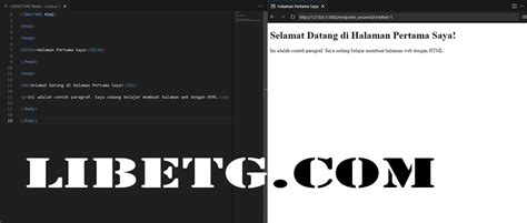 Html Untuk Pemula Cara Buat Halaman Web Libetg Kumpulan Informasi Tutorial Terlengkap