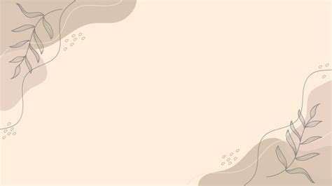 Premium Vector Botanical Beige Background