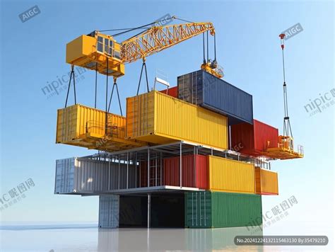 Ai创作图集装箱作业 集装箱式 集装箱化 中岛货柜 海上货运集装箱 货柜出口 集装箱中转站 集装箱航运 集装箱制造 集装箱海运 货柜站 集装箱巨轮 集装箱元素 集装箱吊装 海运集装箱nipic
