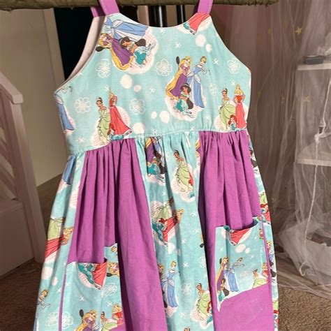 Handmade Dresses 5t Princess Print Dress With Purple Accents Disney