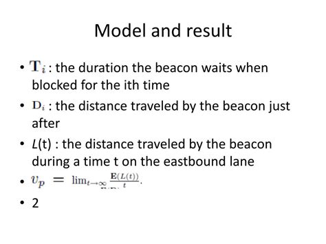 Ppt Information Propagation Speed In Bidirectional Vehicular Delay