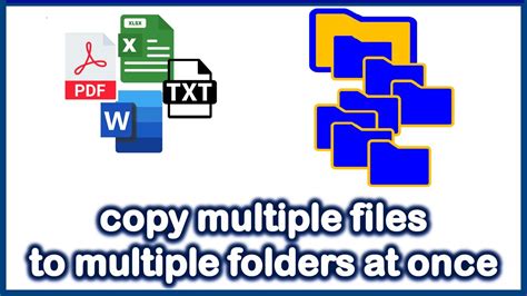 How To Copy Multiple Files To Multiple Folders At Once Youtube