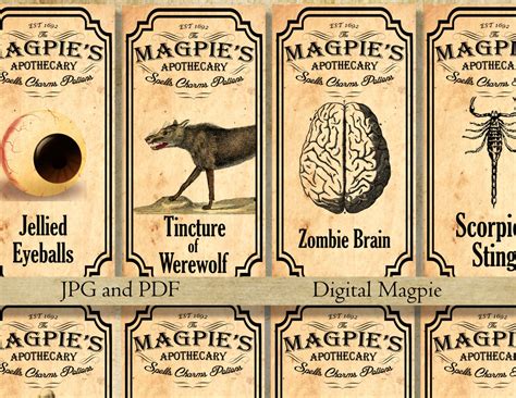 Apothecary Labels