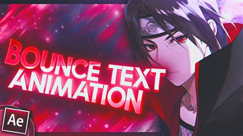 Bounce Text Animation After Effects Amv Edit Tutorial Youtube