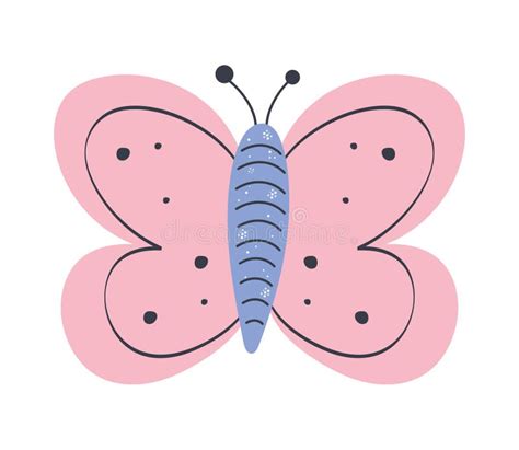 Cute Butterfly Adorable Stock Vector Illustration Of Vector 284026793