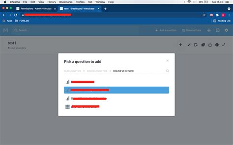 Error On Dashboard Cant Ask A Question And Click Behaviour When