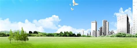 绿色草地城市背景模板素材背景图片素材下载 图片编号ybbpwbow 免抠素材网