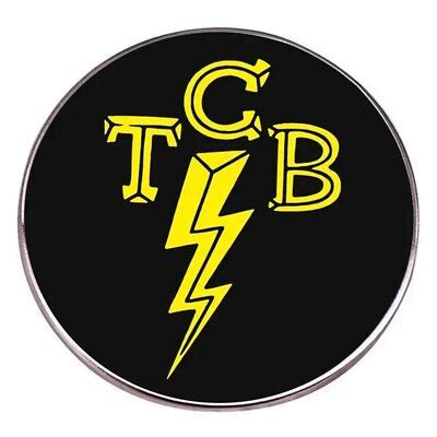 Elvis Presley Tcb Taking Care Of Business Enamel Pin Hat Badge Brooch