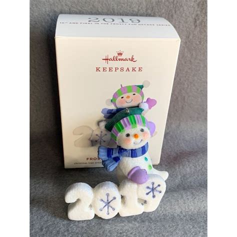 Hallmark Holiday Hallmark Ornament Frosty Fun Decade In Series 2019 Snowman Poshmark
