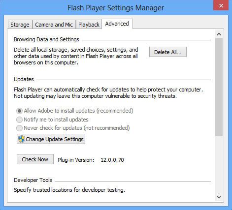 Adobe Flash Player 12 0 0 70 Neowin
