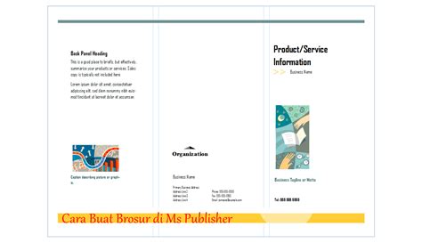 Cara Nak Buat Brosur Di Publisher Santinojoysfinley