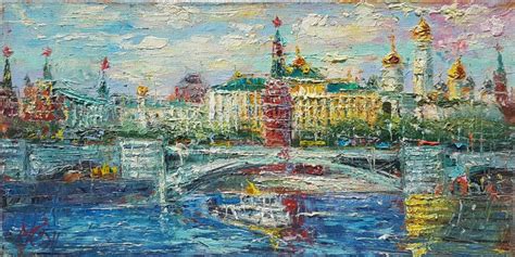 Картина «Кремль от художника Юниса Еникеева Картины от современных художников