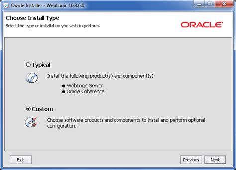 Oracle Weblogic Server Installation Screens Oracle Weblogic Server Installation Screens