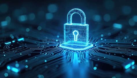 Digital Safety Illustration Advanced Personal Info Protection Against Cyber Threats Breaches