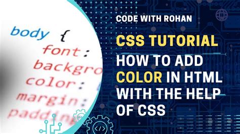 Learn How To Add Color Background Color Border In Html With The Help