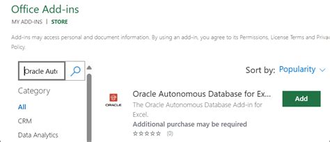 installieren sie das add in von microsoft appsource