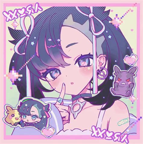 Marnie Morpeko Morpeko And Morpeko Pokemon And 1 More Drawn By