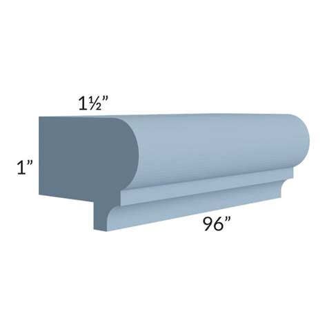 Rta Sky Blue Shaker 1 5 X 96 Light Rail Molding Cut Molding In Hal Kitchen Oasis