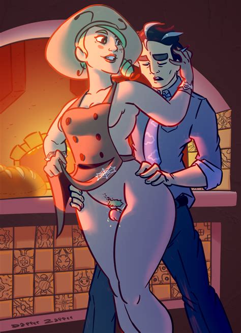 Rule 34 Clothes On Dapperzapper Female Firelight Katy Pokemon Larry Pokemon Naked Apron