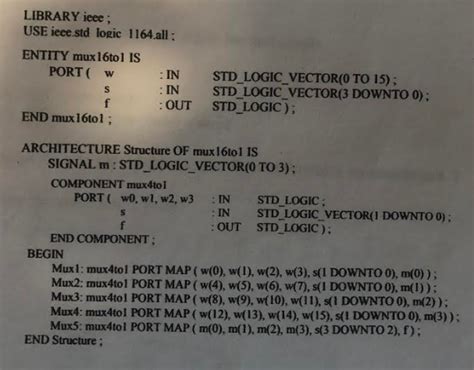 Solved Vivado Software Vhdl Code The Code Below Needs To