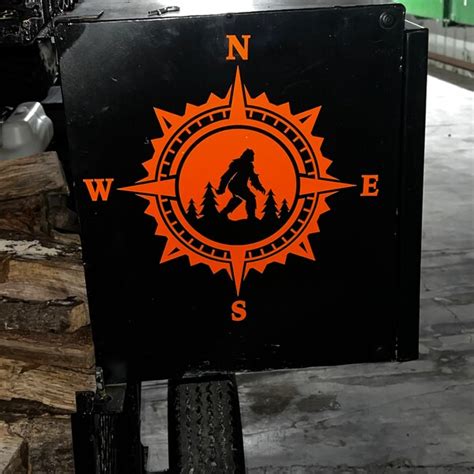 Bigfoot Compass Vinyl Decal Sticker Compass Rose Sasquatch Decal Truck Decal Laptop Sticker