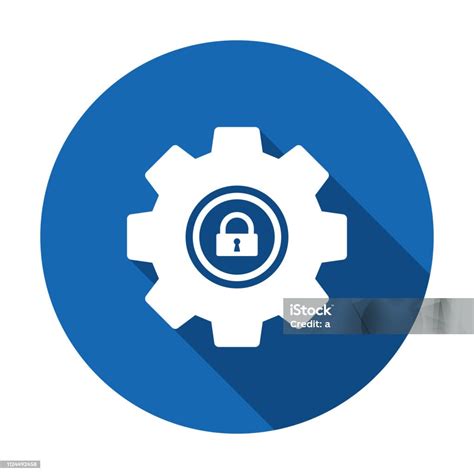 설정 아이콘 자물쇠 기호 도구와 기구 아이콘 설정 아이콘 및 보안 보호 개인 정보 보호 심볼 벡터 일러스트 레이 션 0명에 대한