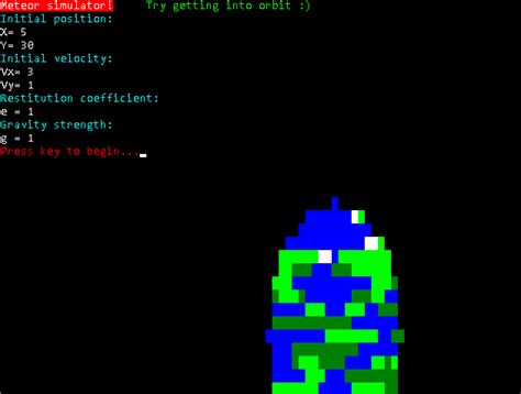 Simple Meteor Simulator Displayed On A Terminal Rcmags