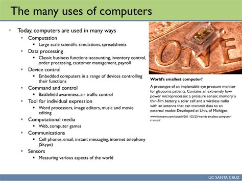 Ppt Different Uses Of The Computer Powerpoint Presentation Free