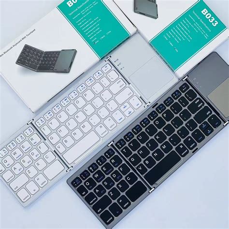 English Layout Foldable Bt Wireless Folding Bluetooths Keyboard Qwerty