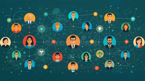 Diverse People Network Connections Global Community Social Media Teamwork Concept Stock