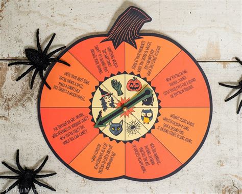 Printable Halloween Spin Game Inspired By Vintage Zingo