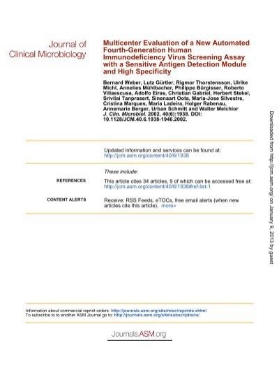 Multicenter Evaluation Of A New Automated Fourth Generation