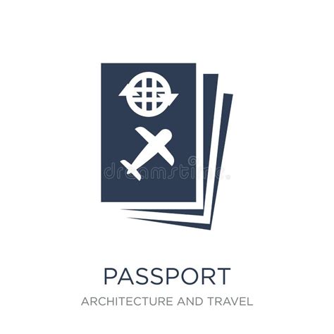 Passport Icon Trendy Flat Vector Passport Icon On White Background