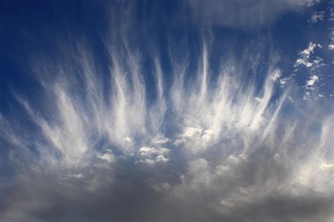 Premium Photo Cirrocumulus Are Formed By The Deformation Of Cirrus Or