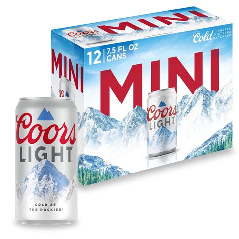Coors Light American Beer 12 Pack 75 Fl Oz Aluminum Cans 42 Abv