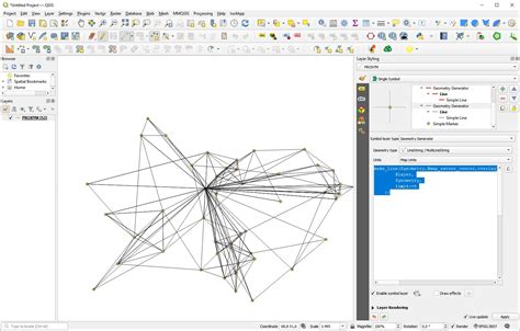 Point Connecting Dynamically The 8 Nearest Lines To Mapextentcenter In Qgis Geographic