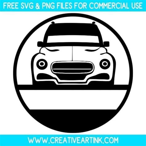 Vintage Car Split Monogram Svg Free Svg Creativeartink