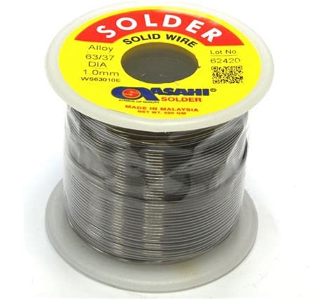 Припой 1 мм 0 5 кг Sn63 Pb37 без флюса Asahi 00 00000289 выгодная цена отзывы