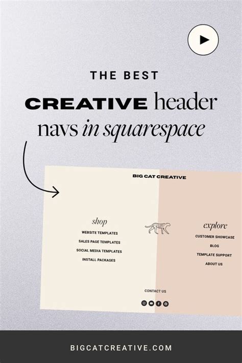 10 fun customisations for your header navigation menu in squarespace